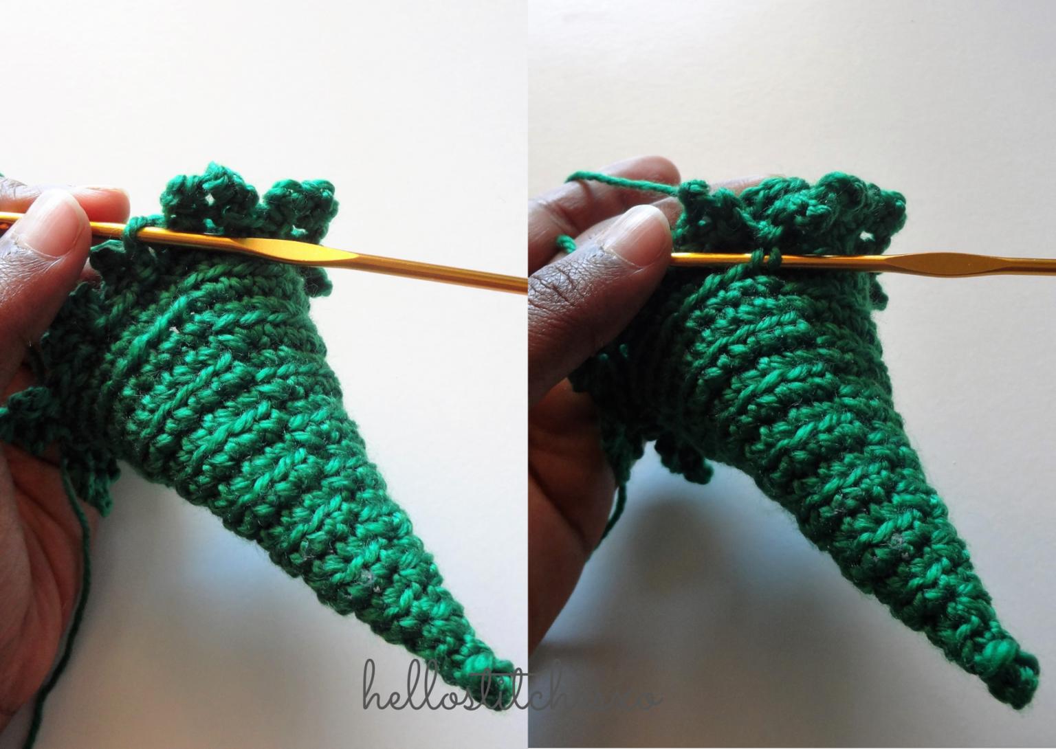 Free Crochet Christmas tree Pattern - hellostitches xo